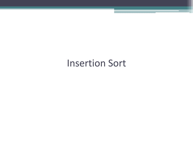 Sorting Algorithms | PPT