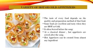 WEEK 3 TLE 9 PREPARING APPETIZERS AND TYPE OF SERVICE | PPTX
