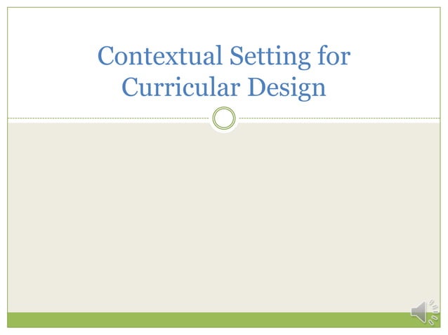 CME 6027 Understanding Your Setting/Context | PPTX