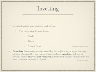 Personal Finance Investing | ZIP