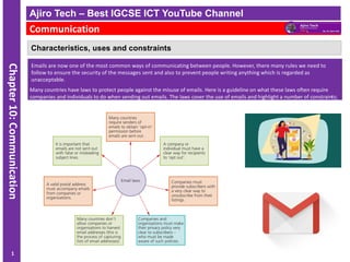IGCSE ICT (0417) - Communication - Ajiro Tech | PDF