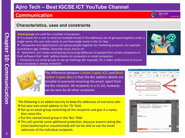 IGCSE ICT (0417) - Communication - Ajiro Tech | PDF | Email | Internet