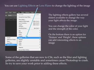 Using Adjustment Layers and Lighting in Photoshop | PPTX