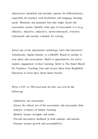 Week 4 Aligning Standards,Assessment, and InstructionTi | DOCX