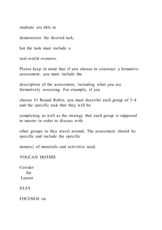 Week 4 Aligning Standards,Assessment, and InstructionTi | DOCX