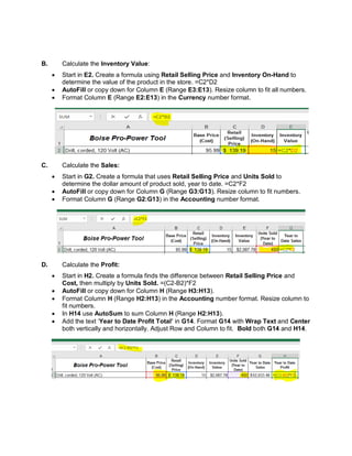 Microsoft Excel | PDF | Business Accounting & Finance | Business