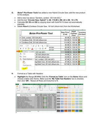 Microsoft Excel | PDF | Business Accounting & Finance | Business
