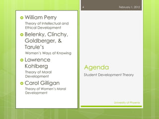 Student Development Theory | PPTX