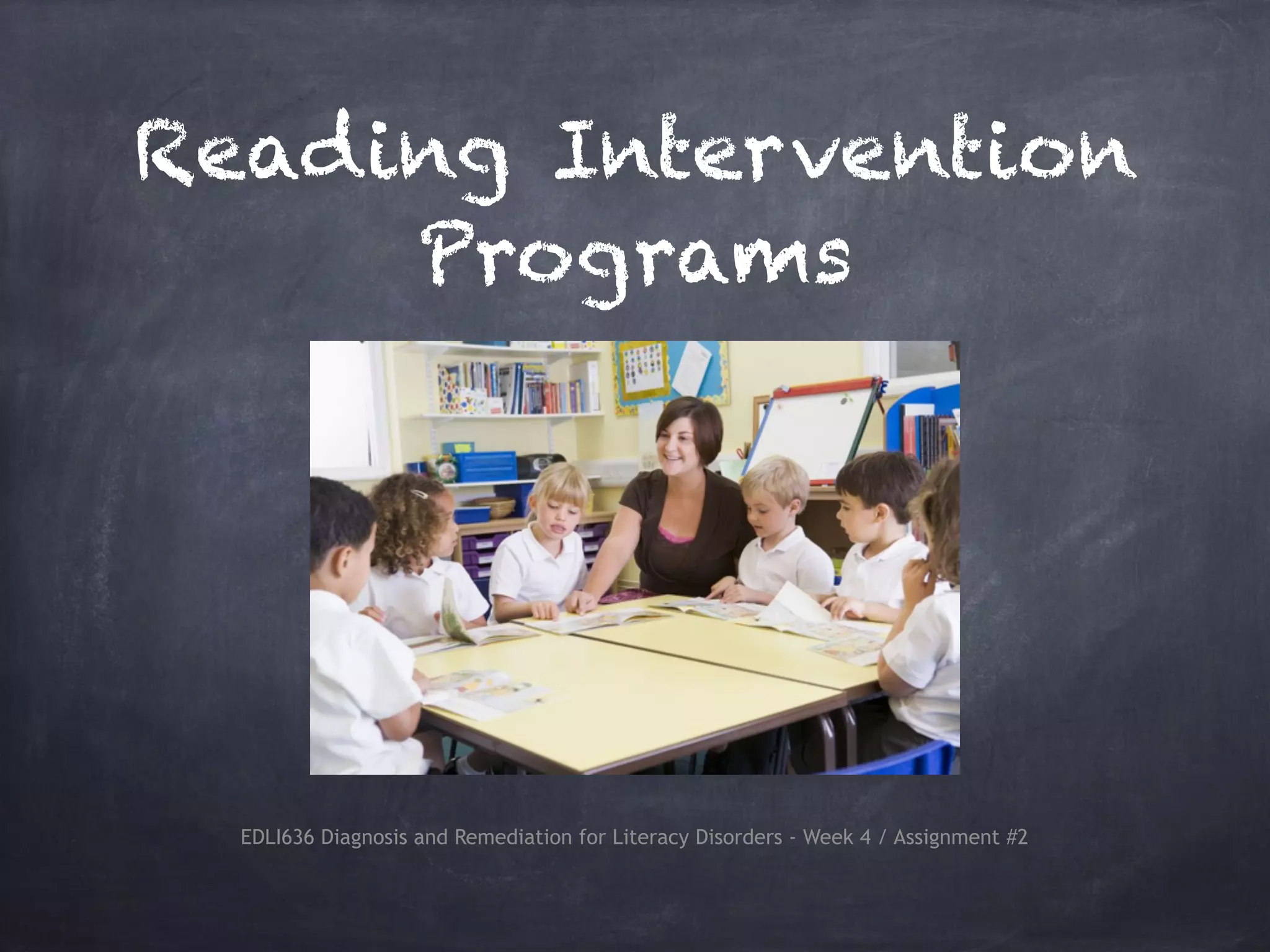 Reading Intervention Programs | PDF | Special Education | Education