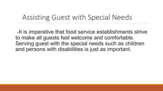 ASSIST THE DINERS AND PERFORM BANQUET OR CATERING SERVICES.pptx