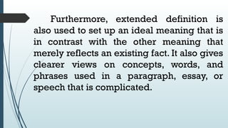 EXPANDED DEFINITION OF WORDS AND ITS PURPOSE | PPT