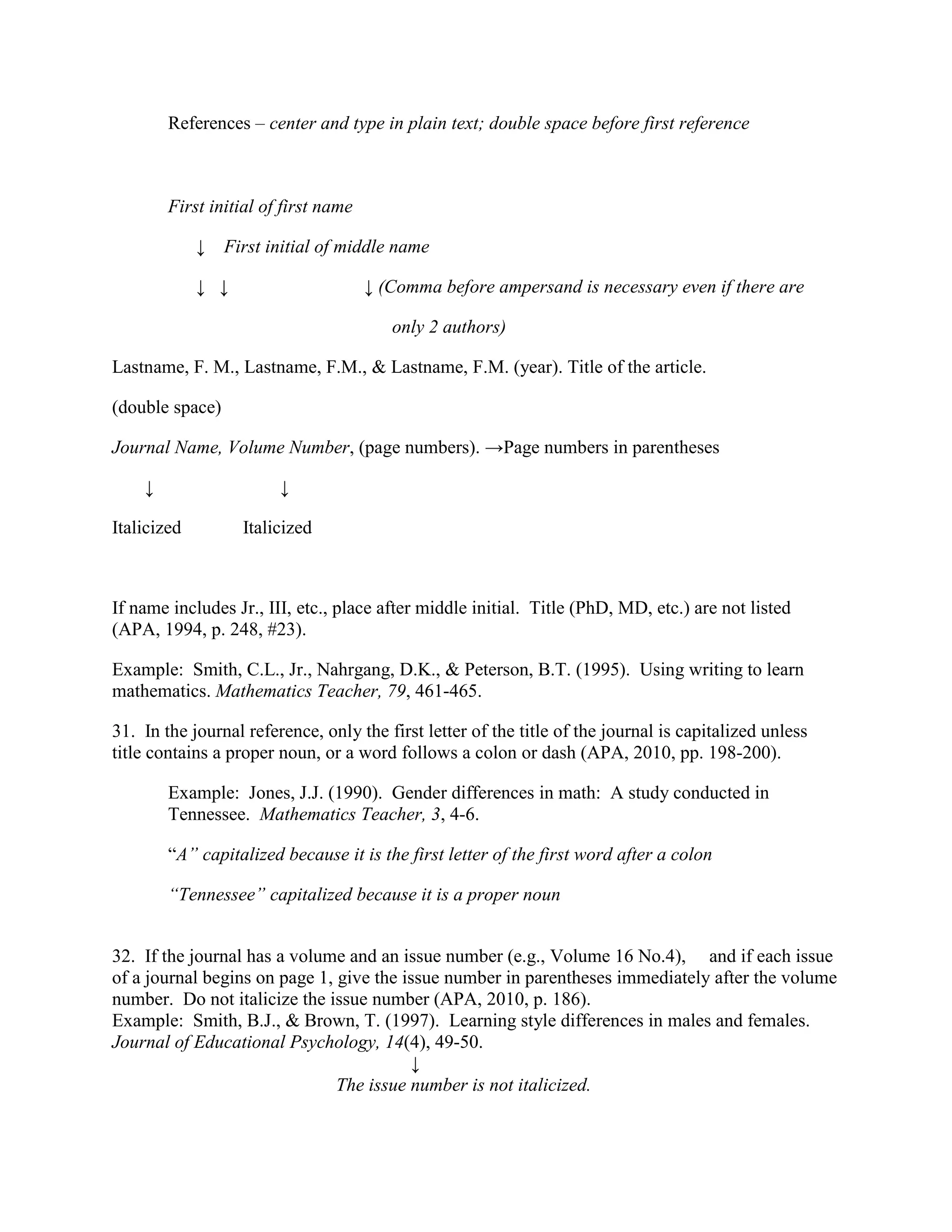 Week4b pdffile more notes on apa referencing | PDF