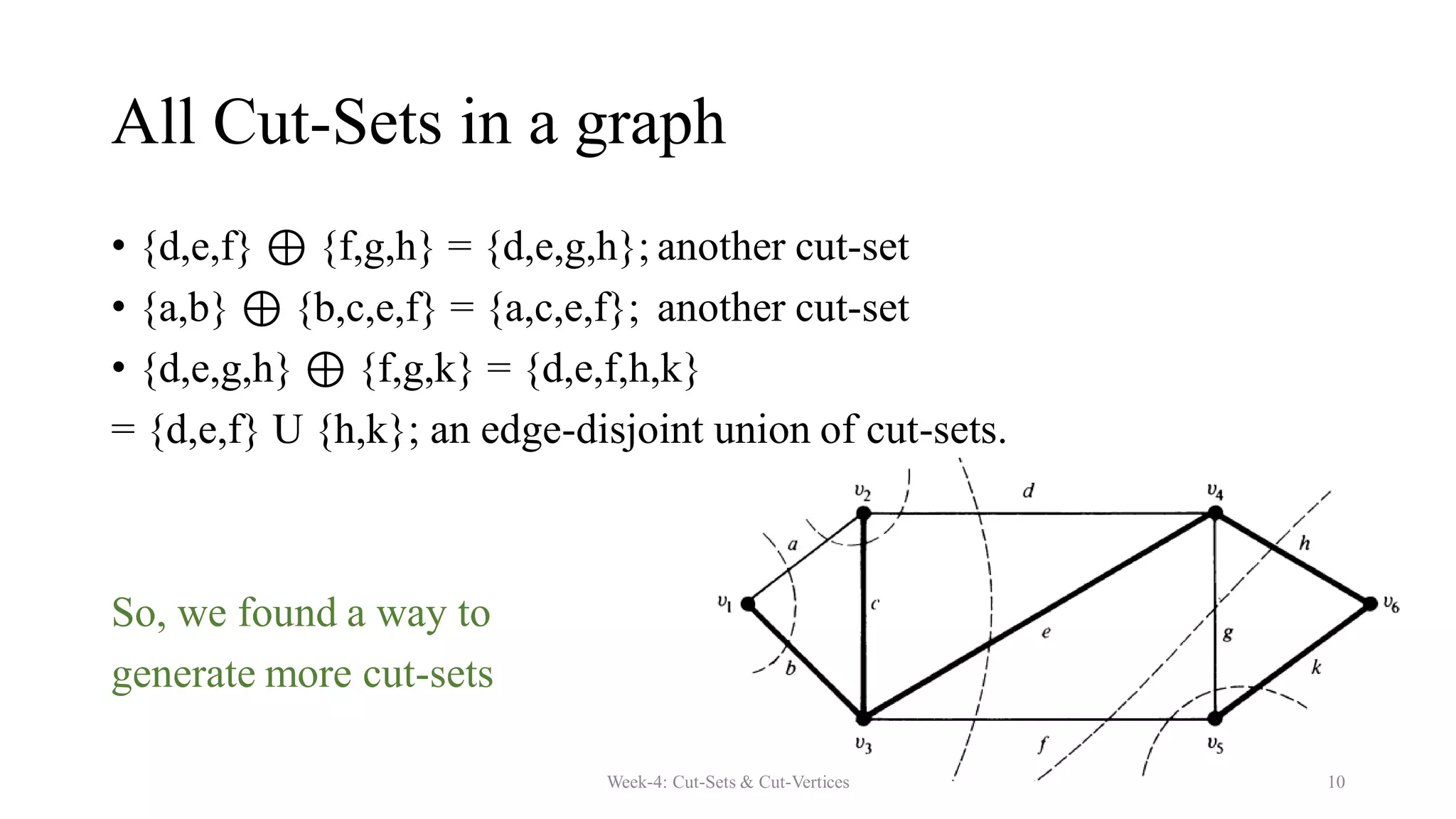 Graph Theory: Cut-Set and Cut-Vertices | PDF