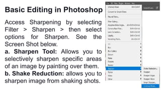 Comprehensive Adobe Photoshop Basics and Editing Techniques for ...