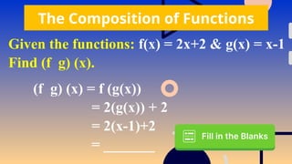 Week 4 Day 3 Composition of Functions.pptx | Physics | Science