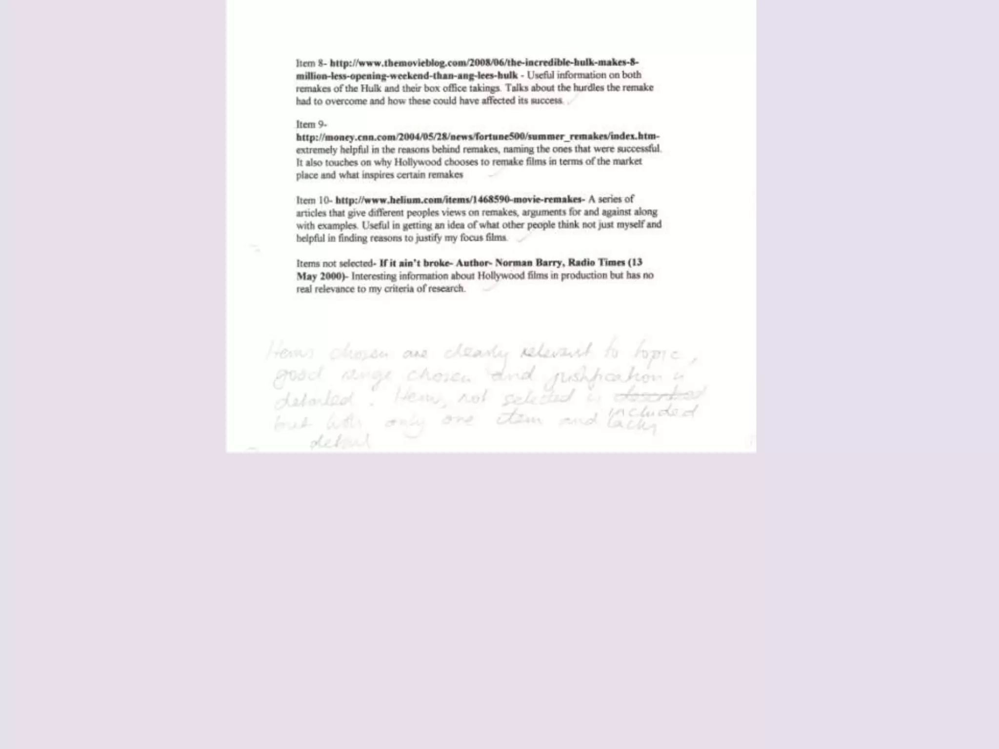 Small Scale Research Project - Exemplar | PPTX