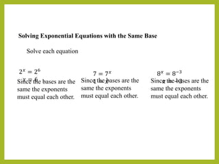 Week 4 Exponential equations for Math.pptx