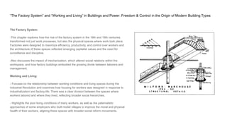 Week 4 – Factory work.pptx for architecture | PPTX