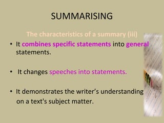 Week4f pptslides in text citation - summarising | PPT | Homework and ...