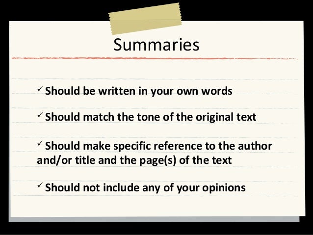 Week4f pptslides in text citation - summarising