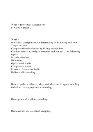 Week 4 Individual AssignmentFIN590 Version 31Week 4.docx