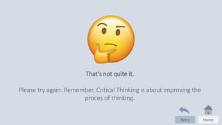 Unit 1: What is Critical Thinking | PPTX