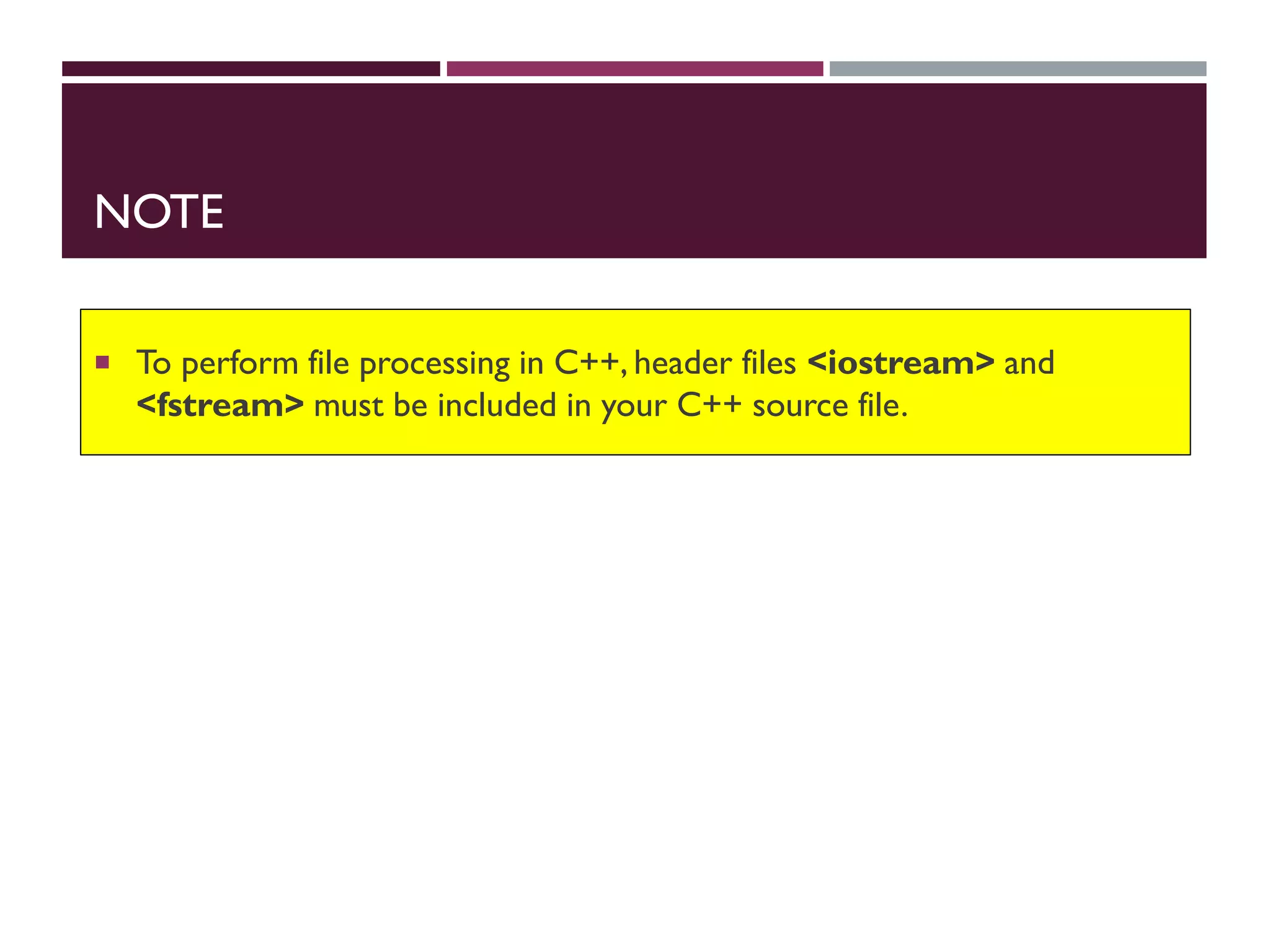 C++ Files and Streams | PDF