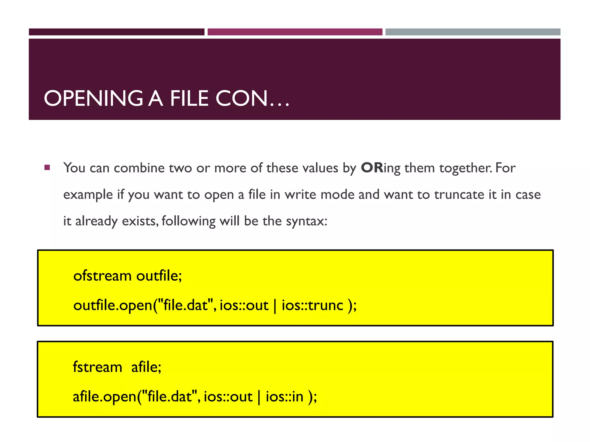 C++ Files and Streams | PDF