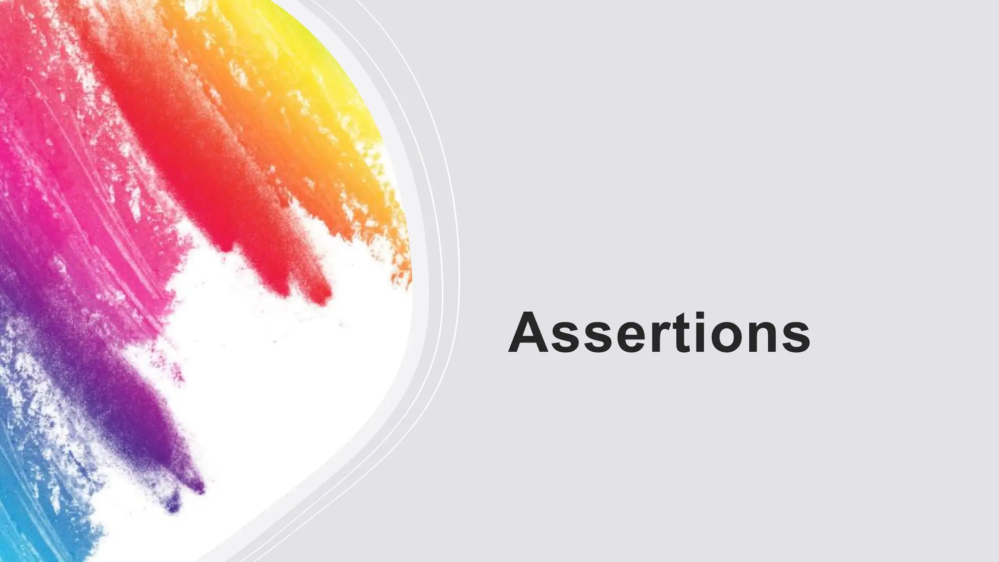 Week 4 Lesson 2 Assertionspptx