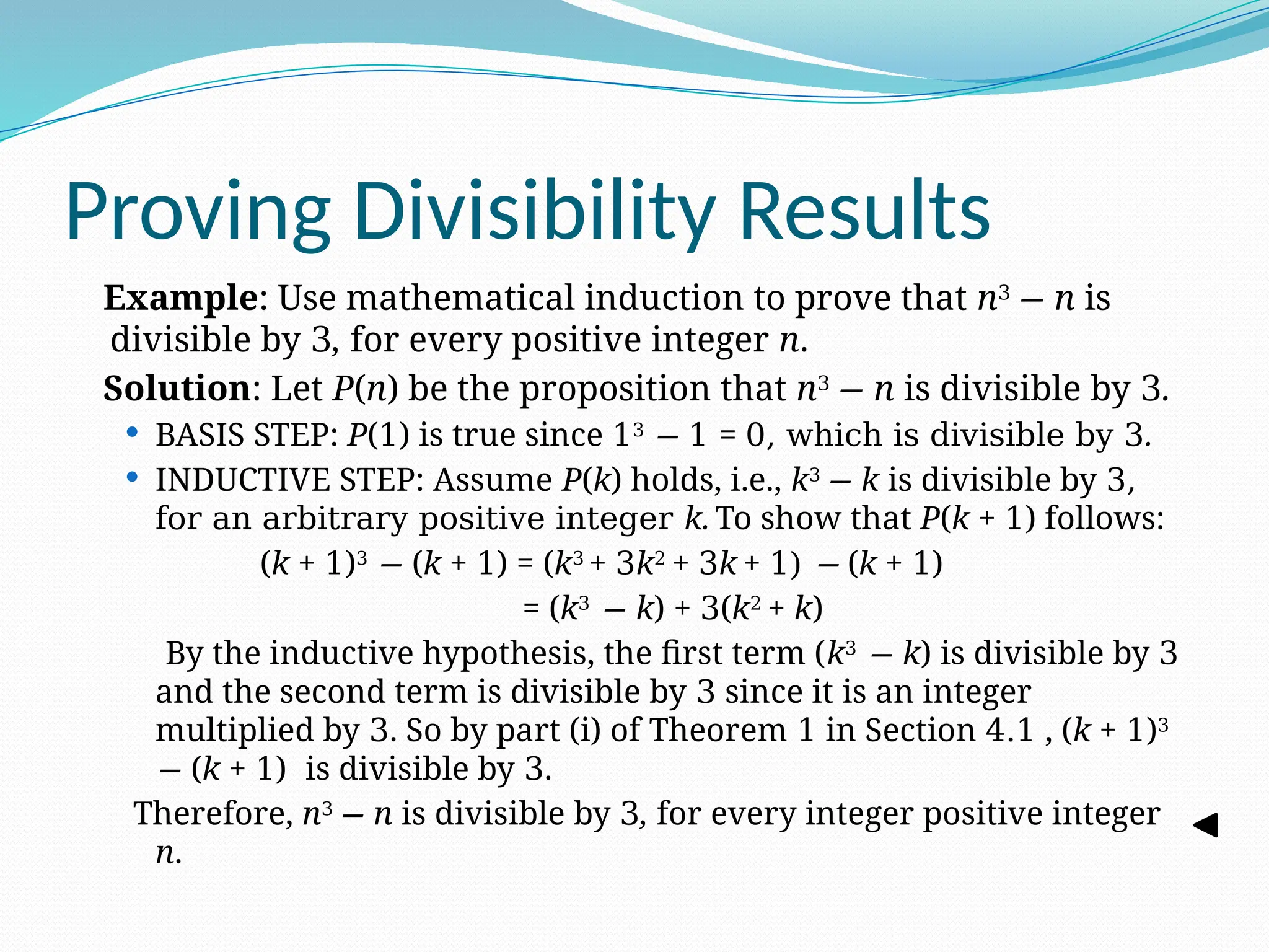 Week 4 Mathematical Induction Mathematical Induction | PPTX