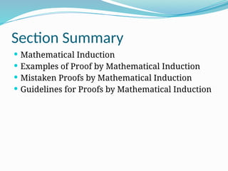 Week 4 Mathematical Induction Mathematical Induction | PPTX