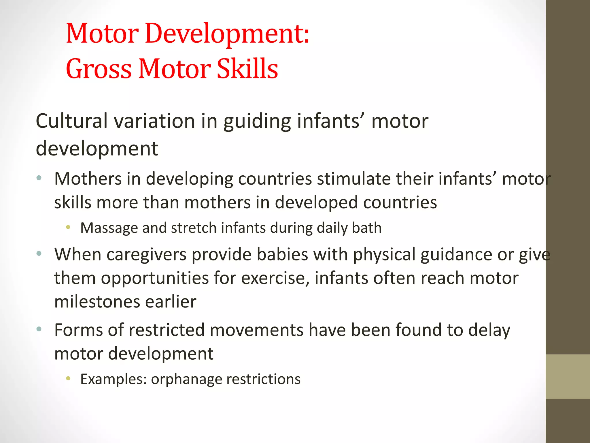 Week 4 Motor, Sensory, & Perceptual Development | PPTX
