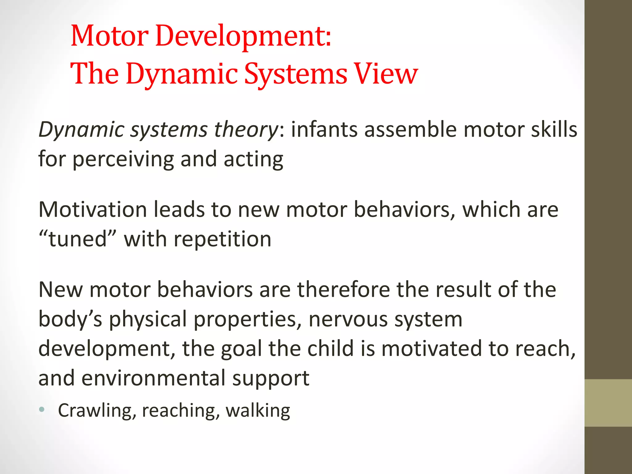 Week 4 Motor, Sensory, & Perceptual Development | PPTX