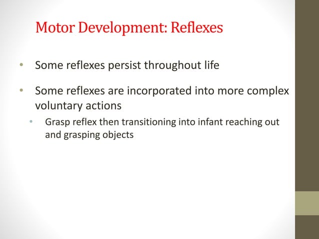 Week 4 Motor, Sensory, & Perceptual Development | PPTX | Parenting ...