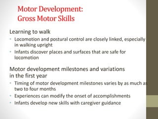 Week 4 Motor, Sensory, & Perceptual Development | PPTX