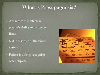 Prosopagnosia | PPT