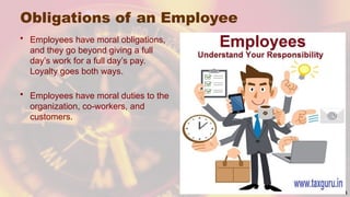 Presentation on duties of an employee ppt | PPTX