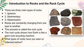 Types of Rocks, different types and how it's affect out environment | PPTX