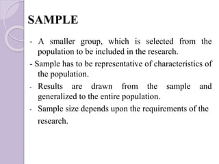 Selection of a sample | PPTX