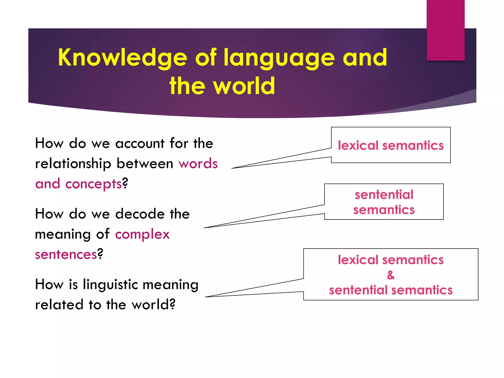 Week 4 semantics | PPT