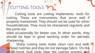 Module: SEWWING TOOLS, MATERAILS AND EQUIPMENT.pptx