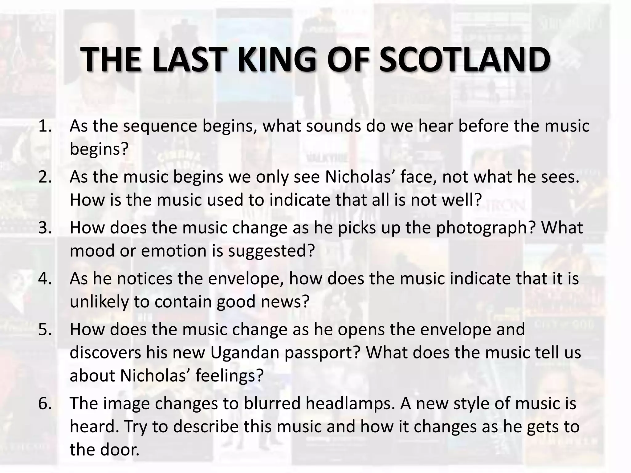 Film Studie - Sound | PPTX