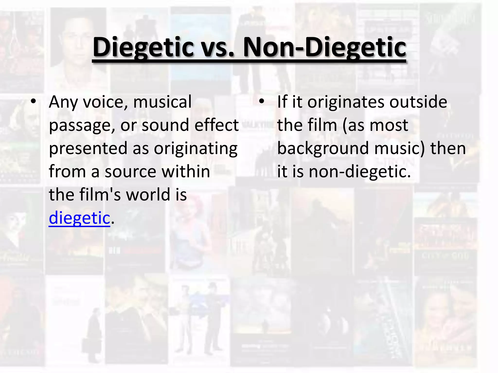 Film Studie - Sound | PPTX