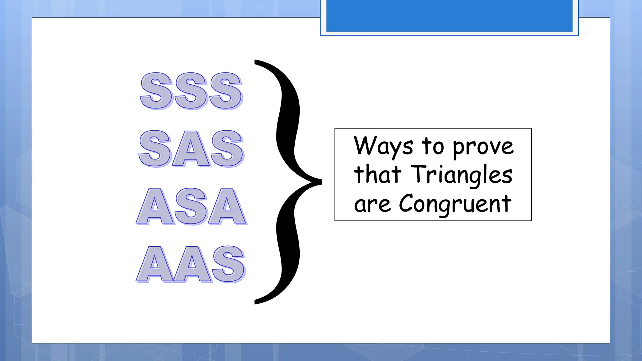 week 4 sss, sas, asa, saa.pptx MATH GRADE 8 | PPTX
