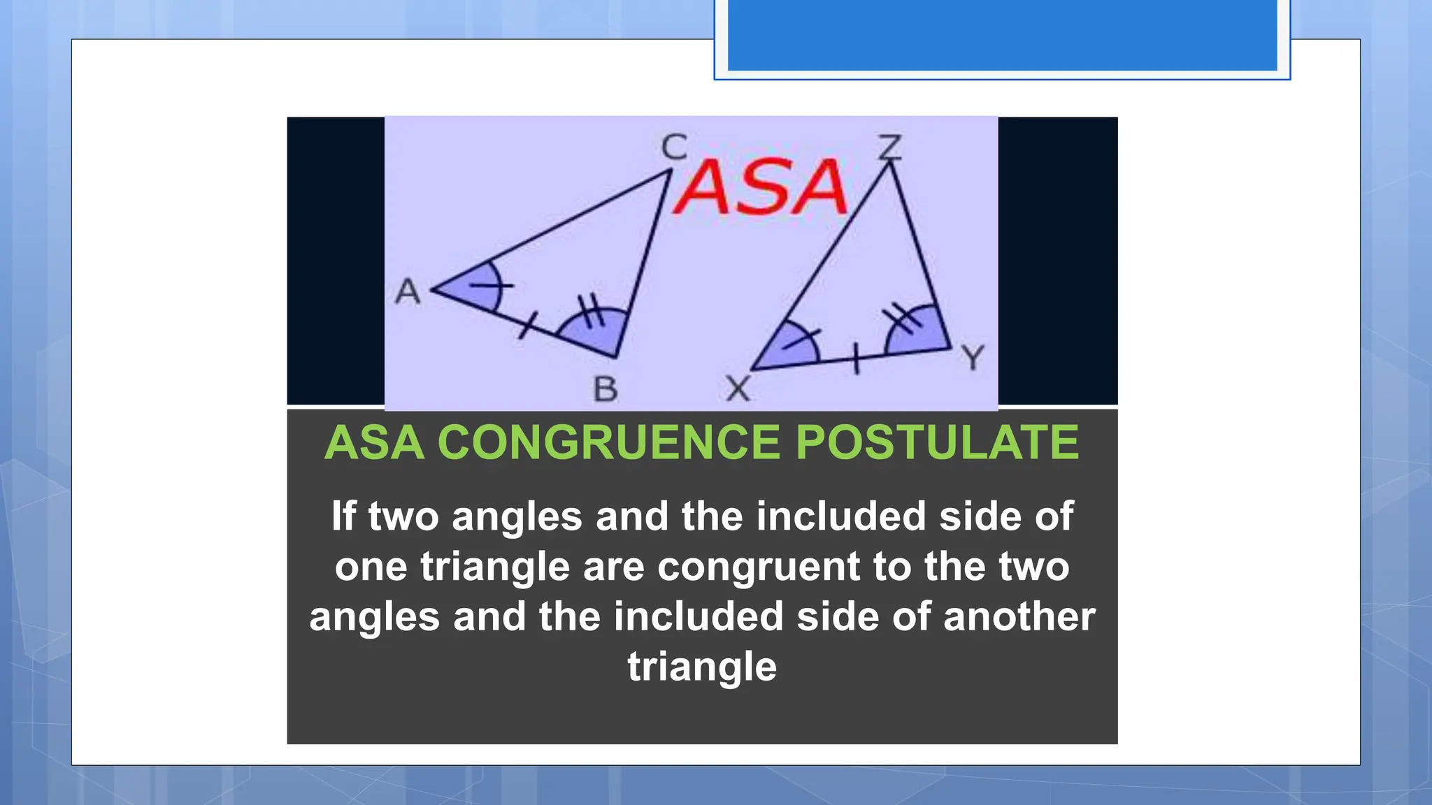 week 4 sss, sas, asa, saa.pptx MATH GRADE 8 | PPTX