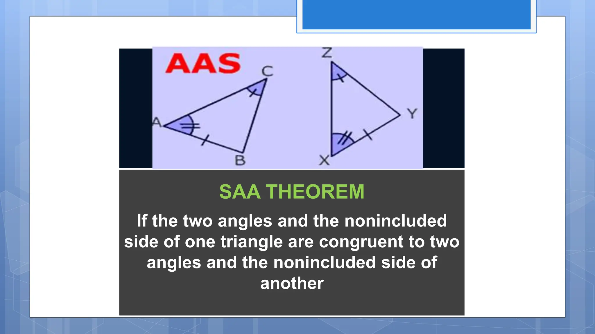 week 4 sss, sas, asa, saa.pptx MATH GRADE 8 | PPTX