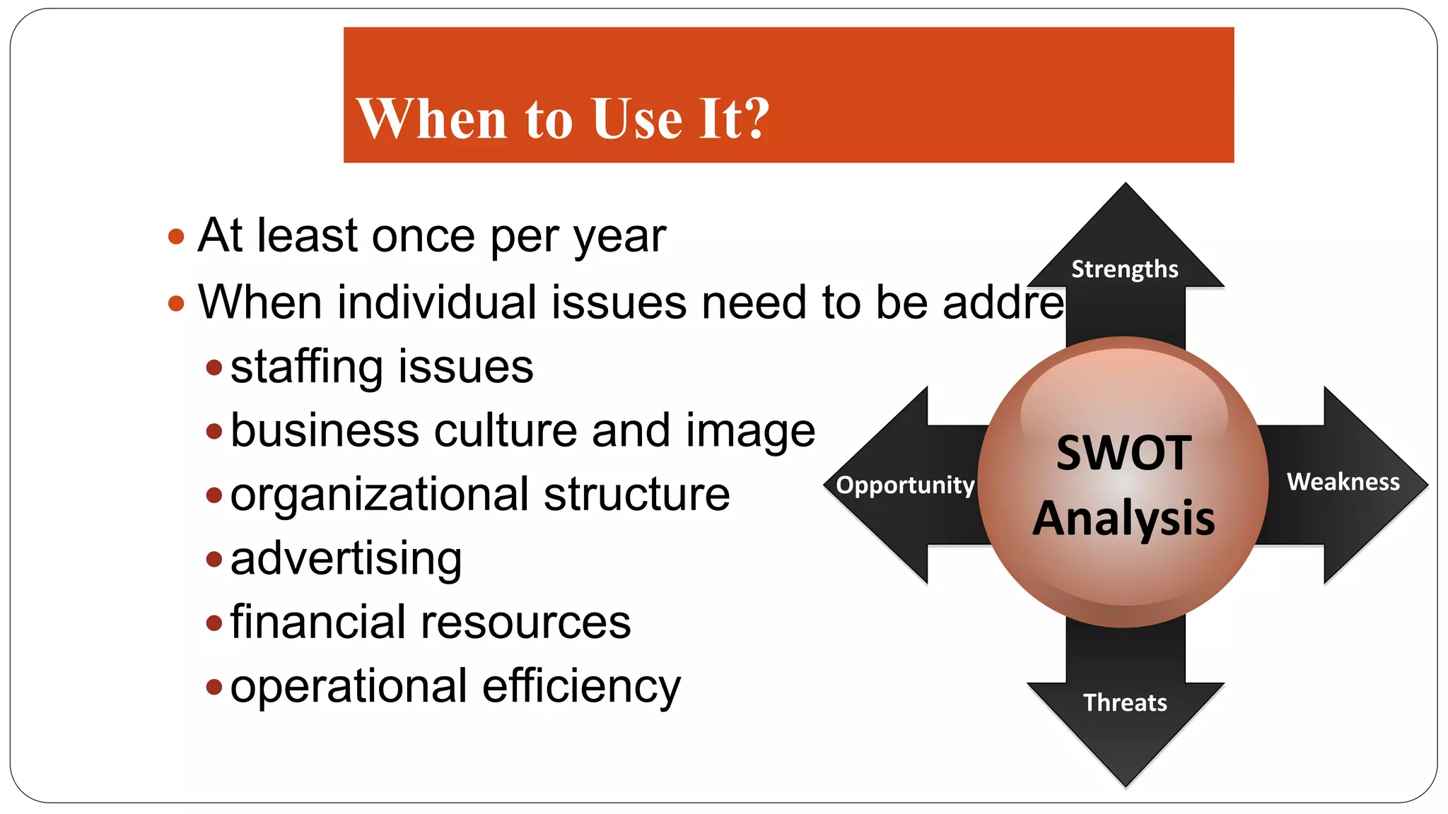 MIS 49100 Week 4 SWOT Analysis (or SWOT Matrix) | PPT