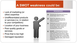 MIS 49100 Week 4 SWOT Analysis (or SWOT Matrix) | PPTX