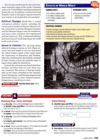 Week 4 - WWI and the Treaty of Versailles | PDF