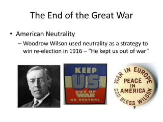 Week 4 – the End of the War | PPT